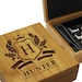 Monogram Whiskey Stone Set - Engraved Whiskey Stone Box - Personalized ...