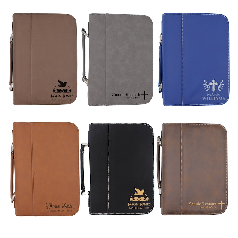 Personalized Bible Cover - Custom Bible Case - Engraved Bible Carrier ...