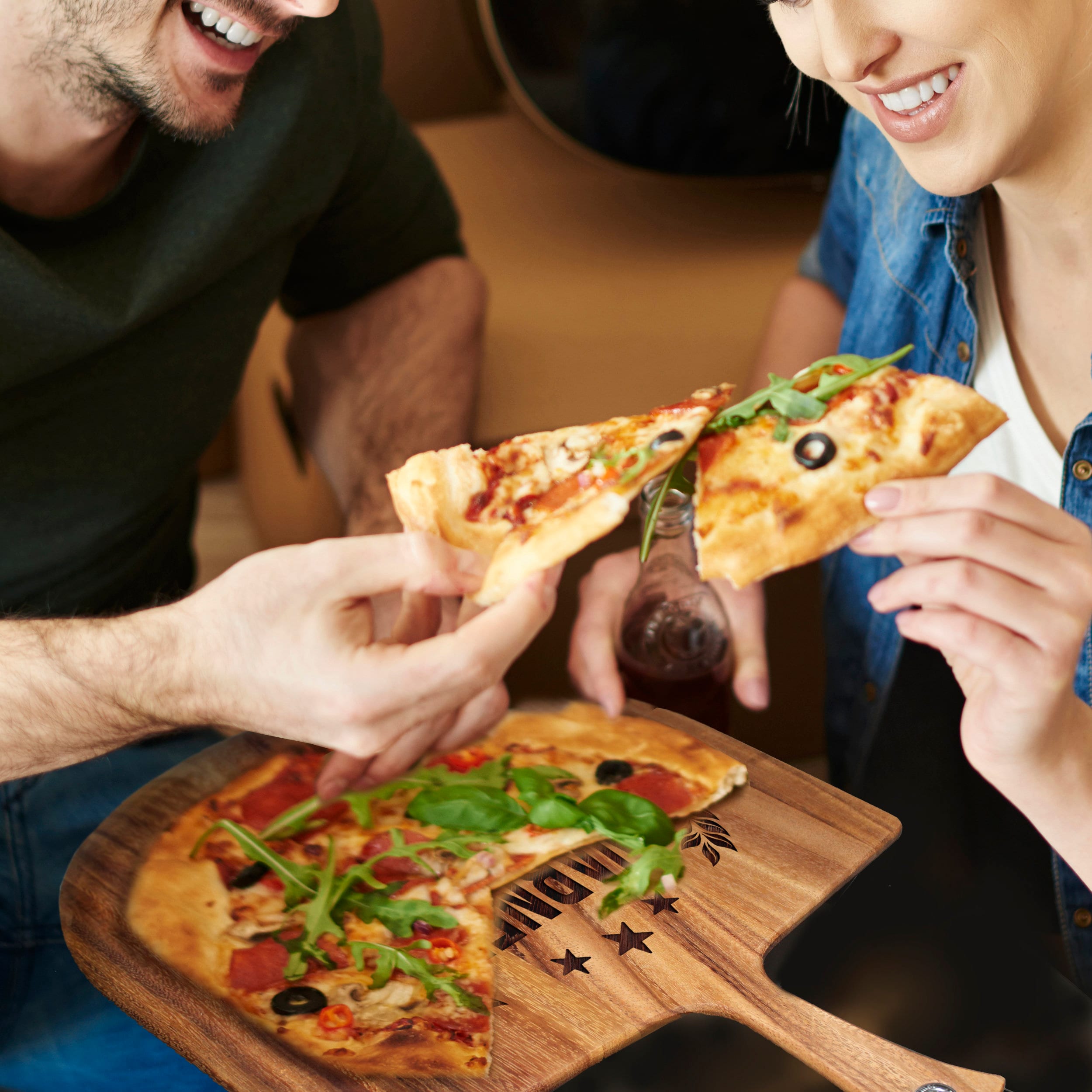 Personalized Pizza Peel, Custom Pizza Board, Acacia Wood Pizza Paddle ...