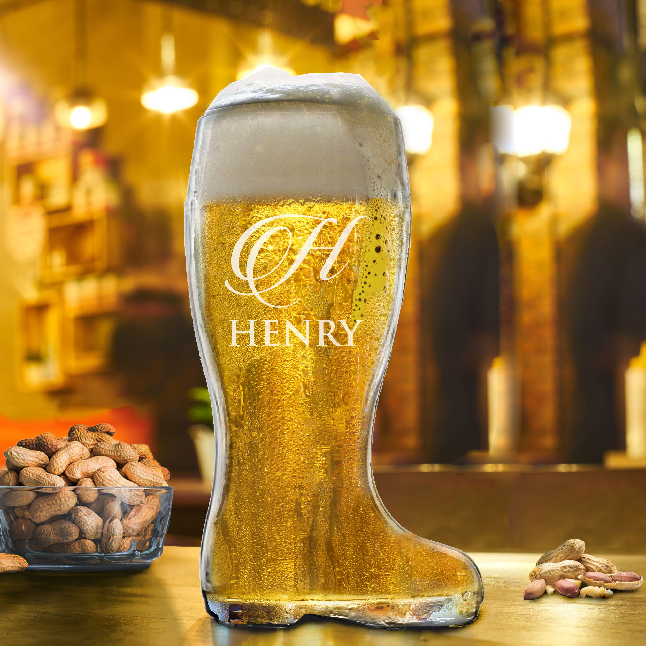 Custom Engraved Boot Glass 1 Liter Beer Boot Funny Beer - Etsy
