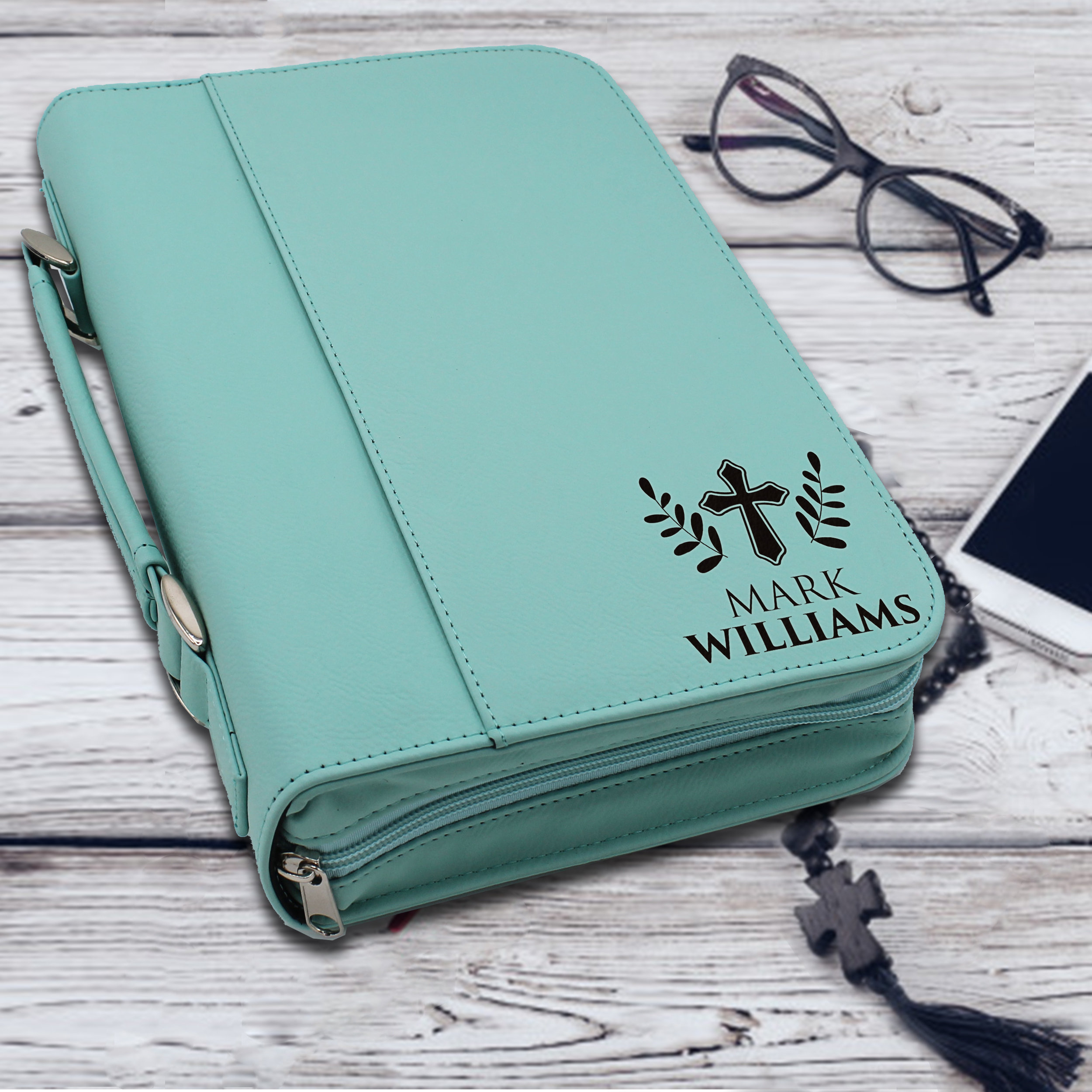 Personalized Bible Cover - Custom Bible Case - Engraved Bible Carrier ...