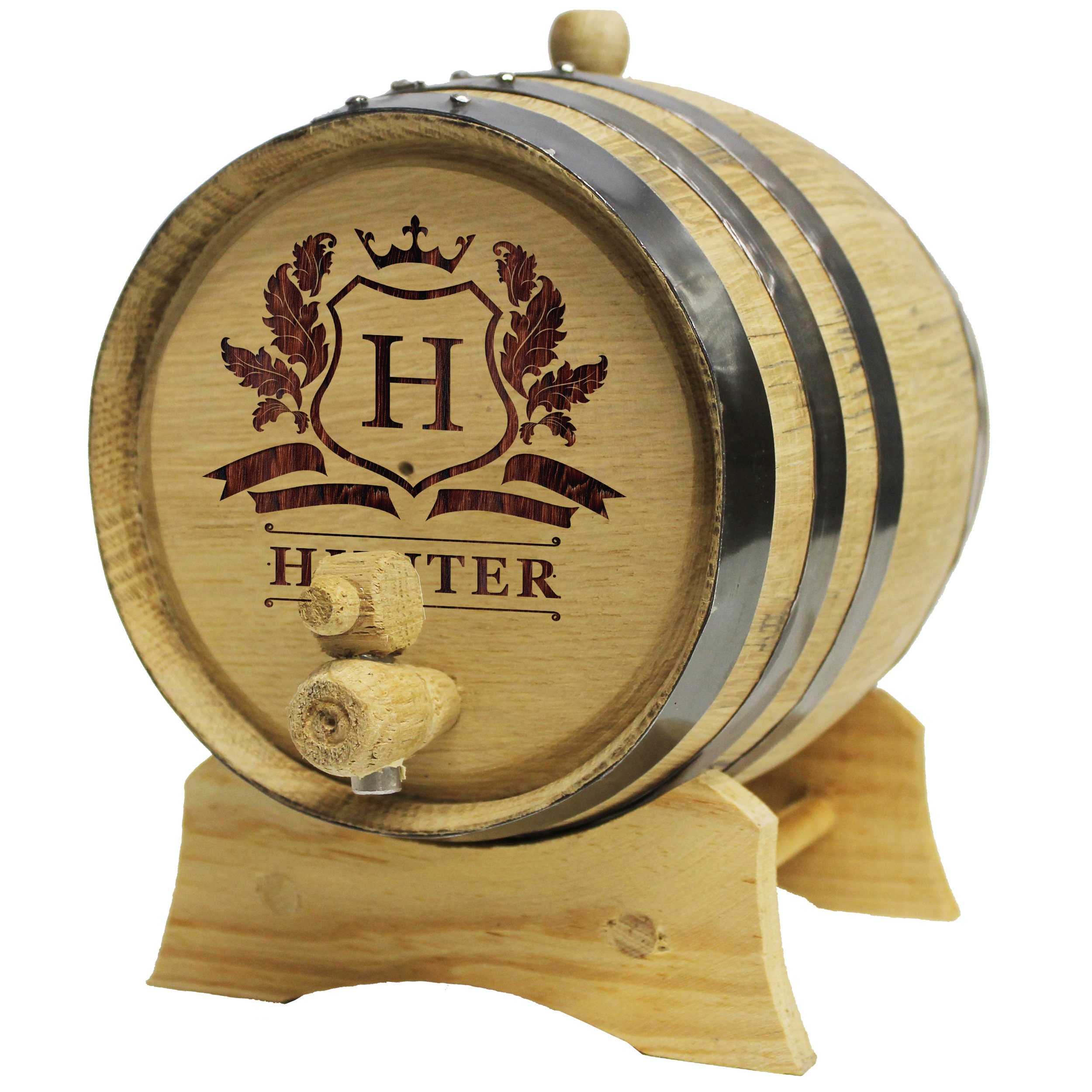 Personalized Oak Barrel - Groomsmen Gift - Best Husband Gift ...