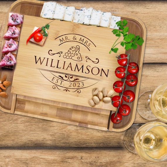 Personalized Cheese Board Wedding Gift Cheese Board Name - Etsy