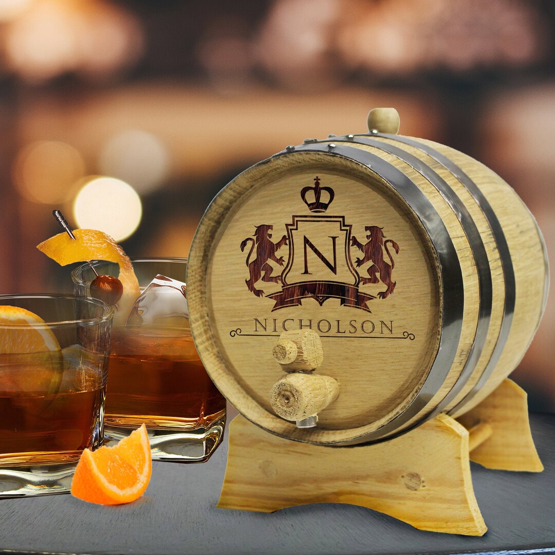 Personalized Whiskey Barrel Oak Barrel Groomsmen Gift Husband Gift ...