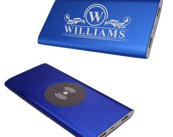 Portable Custom Phone Charger Wireless Charging Pad | Etsy