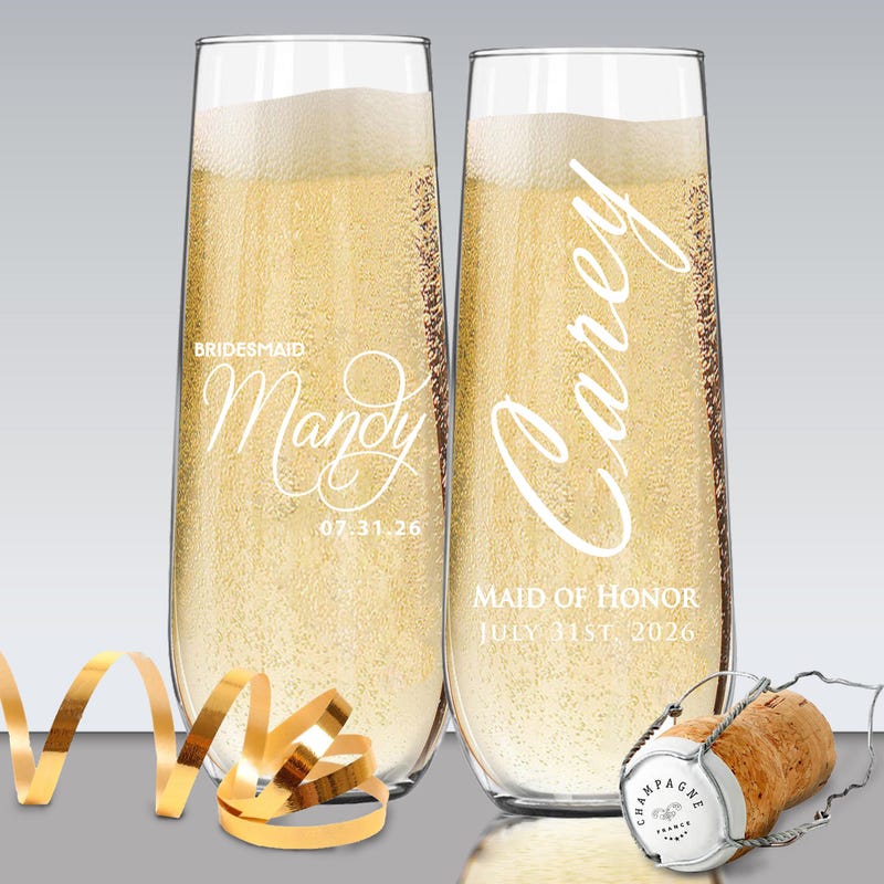 Champagne Tall Glasses - Etsy