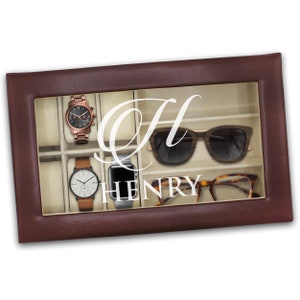 Watch and Sunglass Box - Personalized Eyeglasses Box - Custom ...