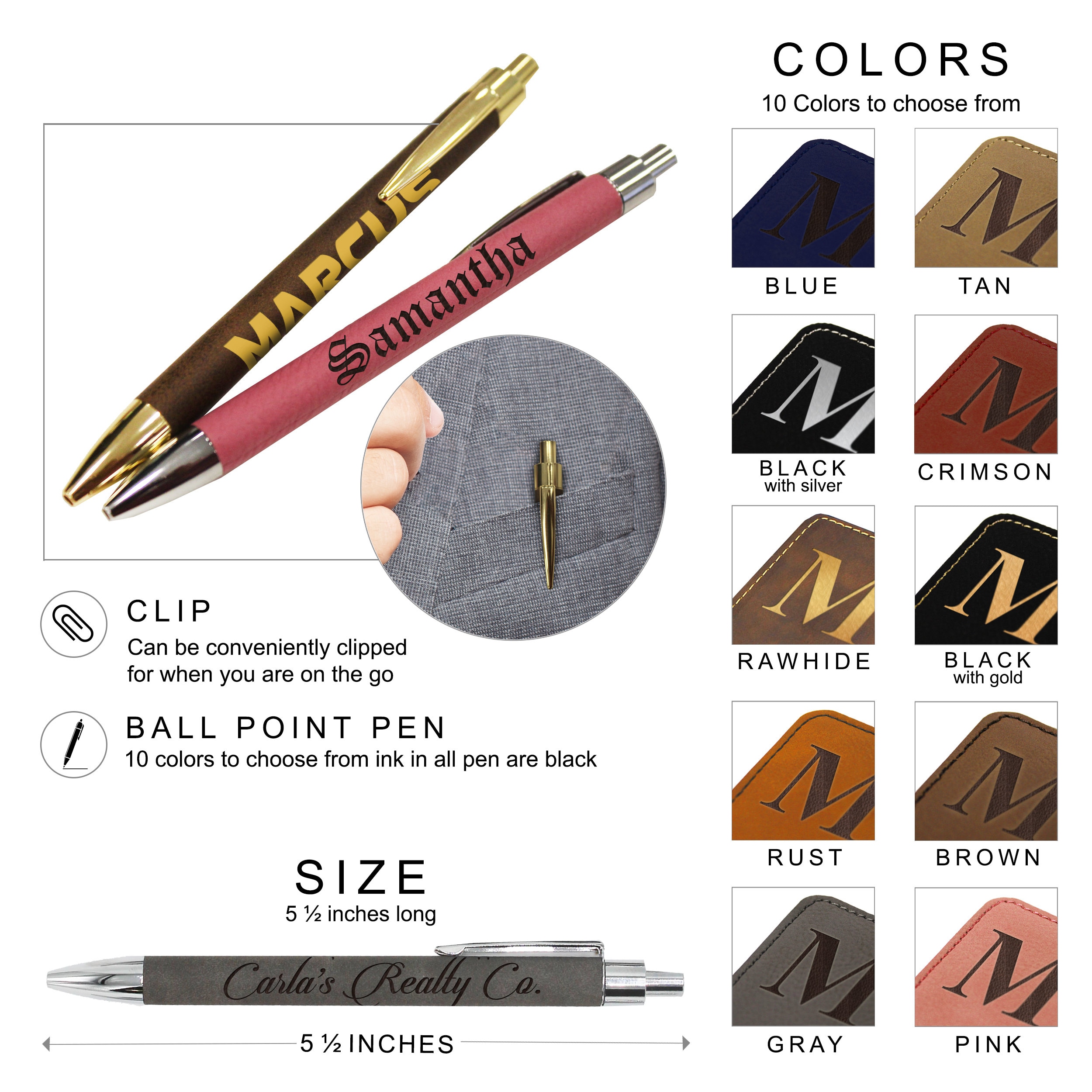 Custom Pen Monogrammed Pen Engraved Pen Personalized Pen - Etsy