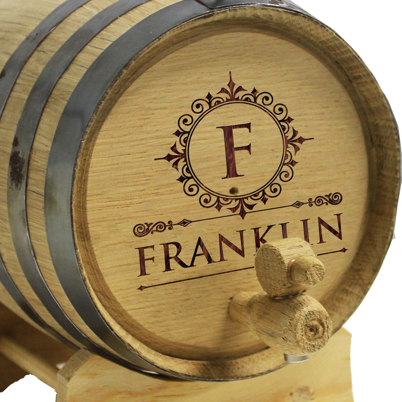 Personalized Oak Barrel - Groomsmen Gift - Best Husband Gift ...