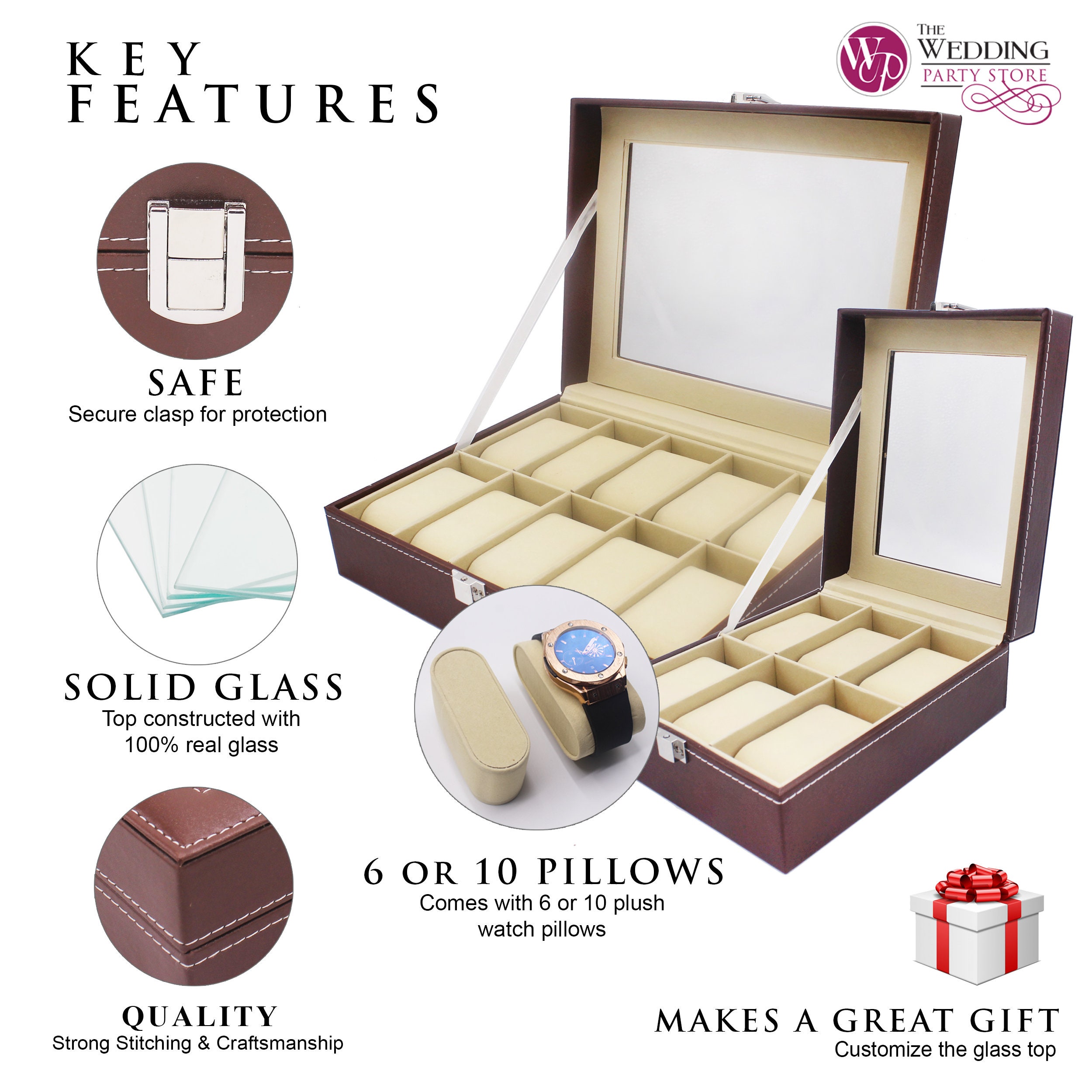 Engraved Watch Box Watch Storage Box Gifts for Him Husband - Etsy