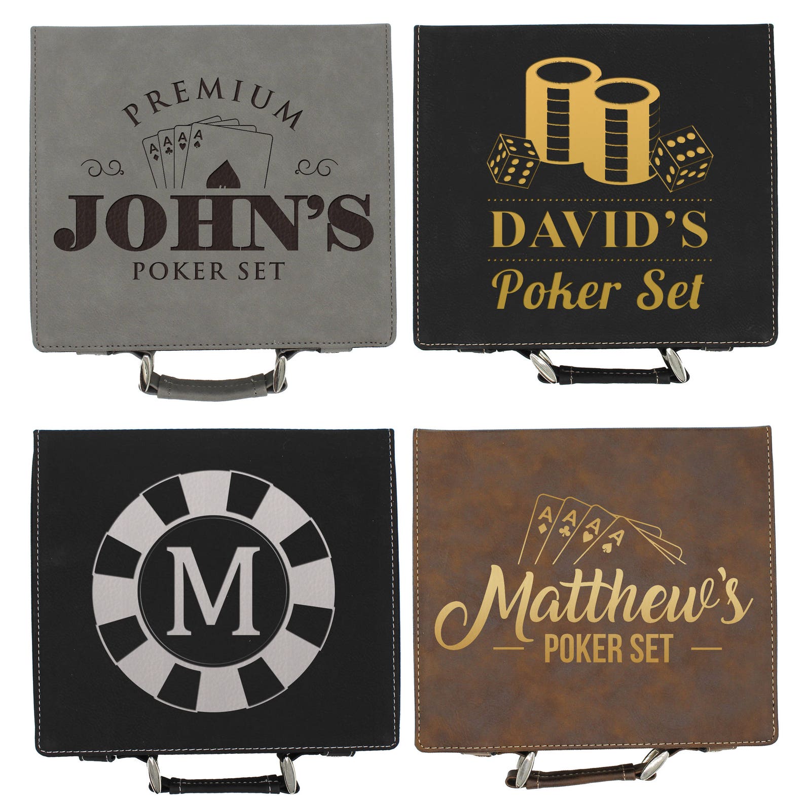 Poker Set Poker Player Gifts Personalized Poker Chip Set - Etsy
