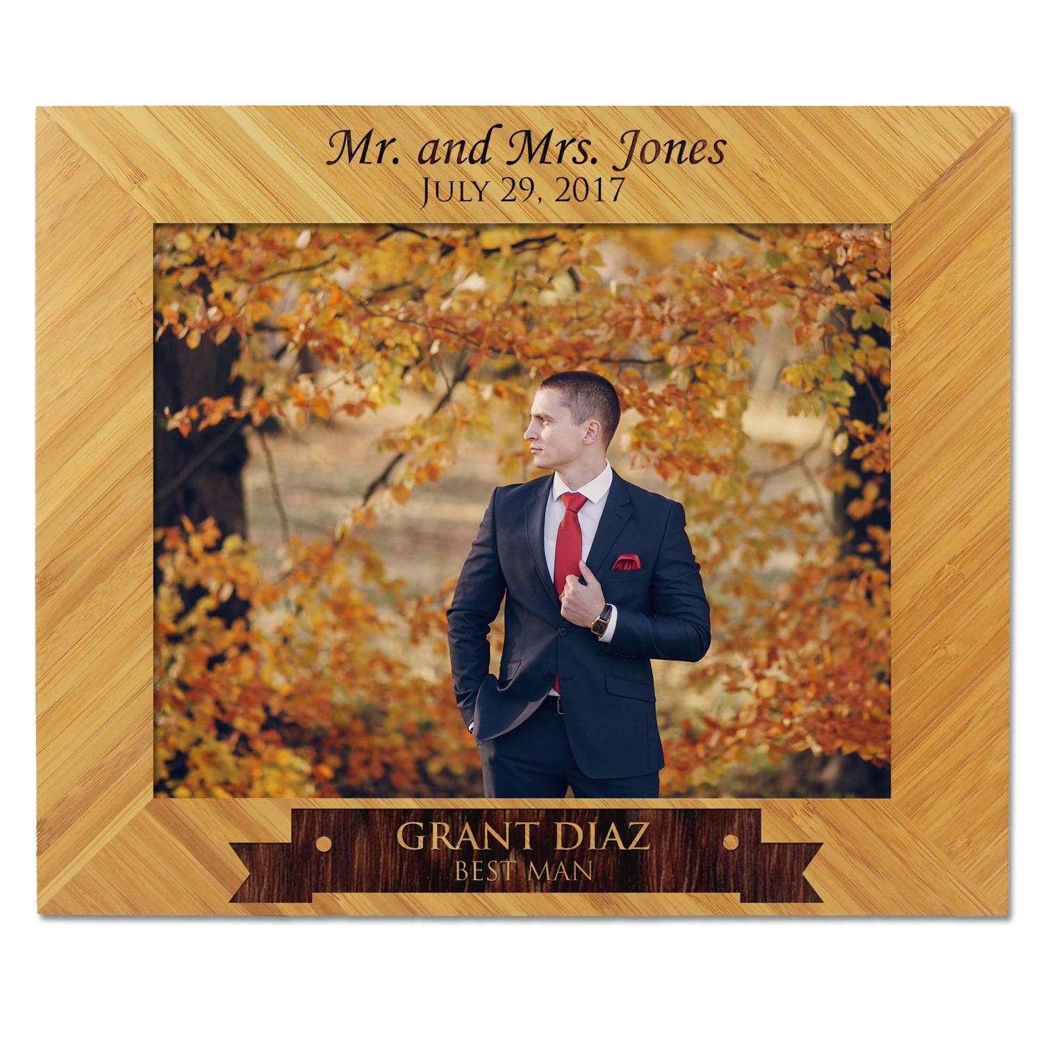 Groomsmen Frame Best Man Picture Frame Groomsman Picture | Etsy