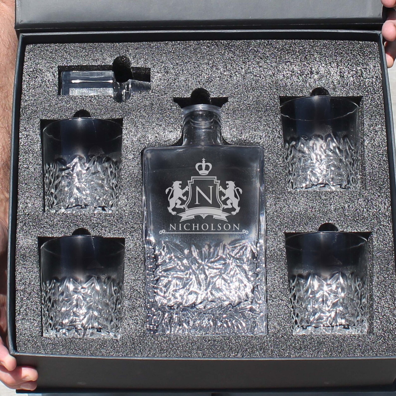 Whiskey Decanter Personalized Custom Whiskey Set Engraved Whiskey ...