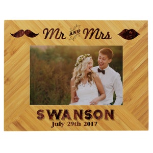 Personalized Wedding Frame, Wood Picture Frame, Custom Wedding Frame ...