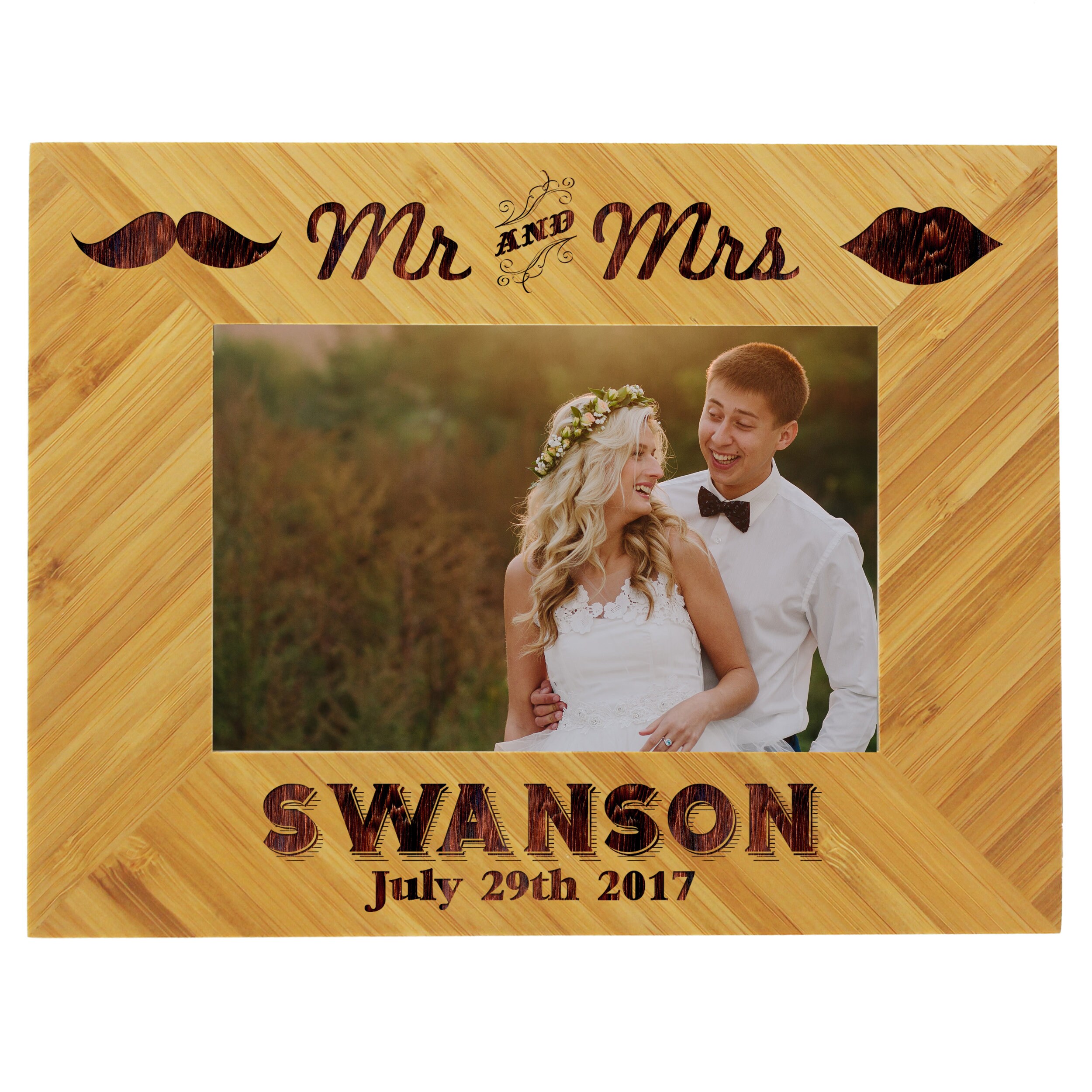 Personalized Wedding Frame Wood Picture Frame Custom Wedding - Etsy