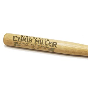 Personalized Mini Baseball Bat Custom Engraved Ring Bearer - Etsy