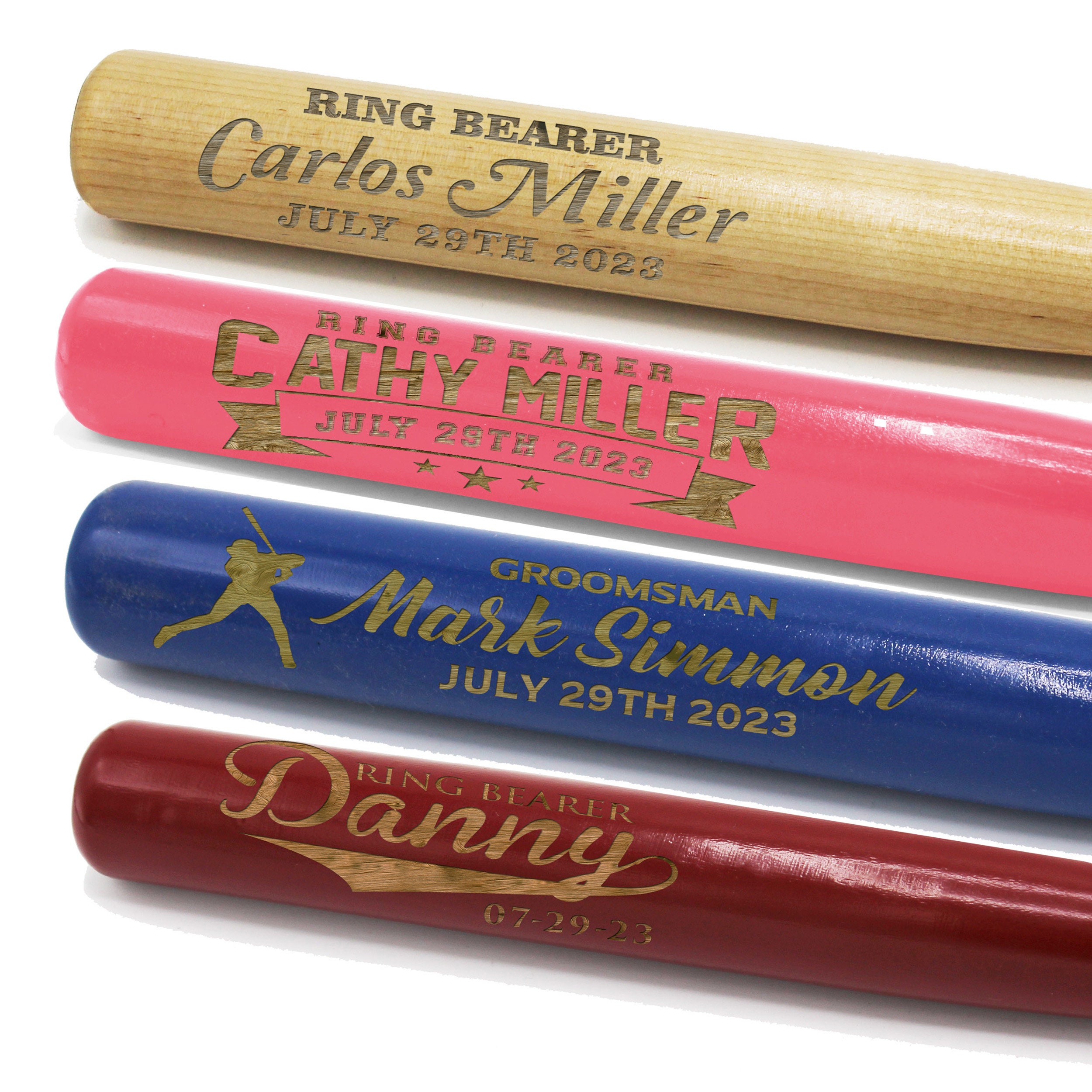 Groomsmen Baseball Bat - Custom Baseball Bat - Engraved Baseball Gift ...