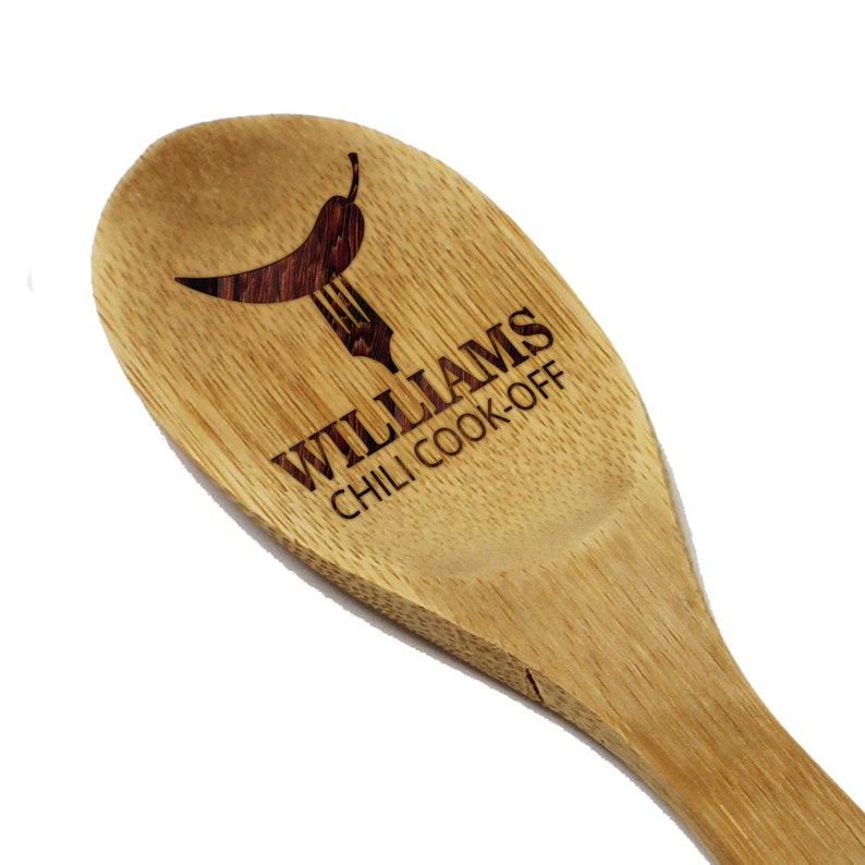 Customized Bamboo Spoon Engraved Wood Spoon Baking Party | Etsy