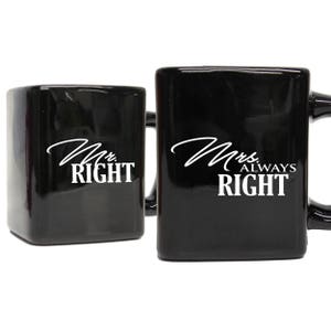 Mr Right Mug, Mrs Always Right Coffee Mug, Mr and Mrs Mugs, Coffee Mug ...