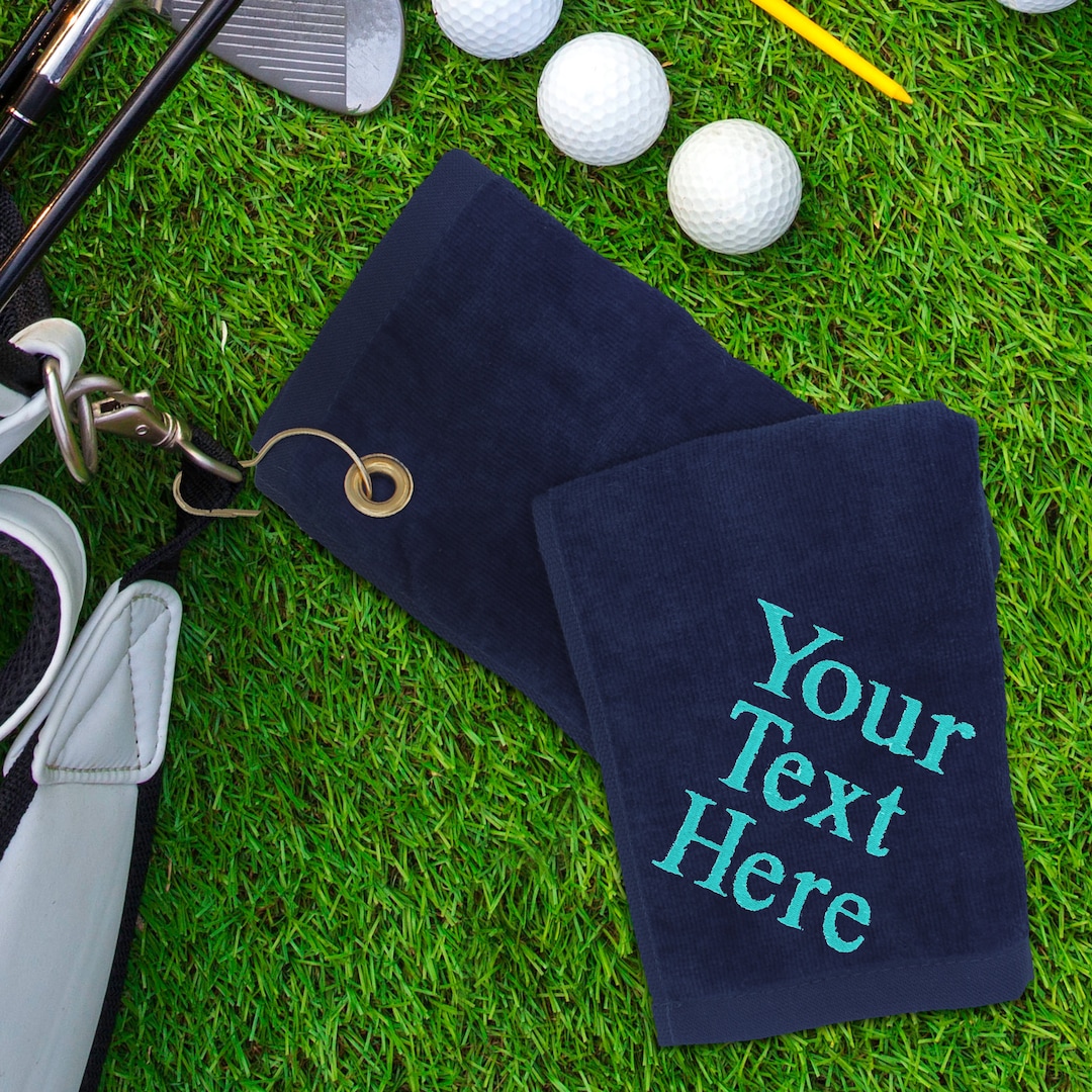 Monogrammed Golf Towel, Embroidered Golf Towel, Custom Golfer Towel ...