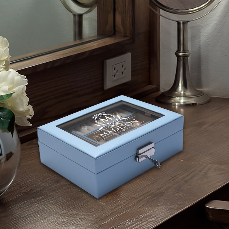 Custom Jewelry Box Personalized Leather Jewelry Case - Etsy