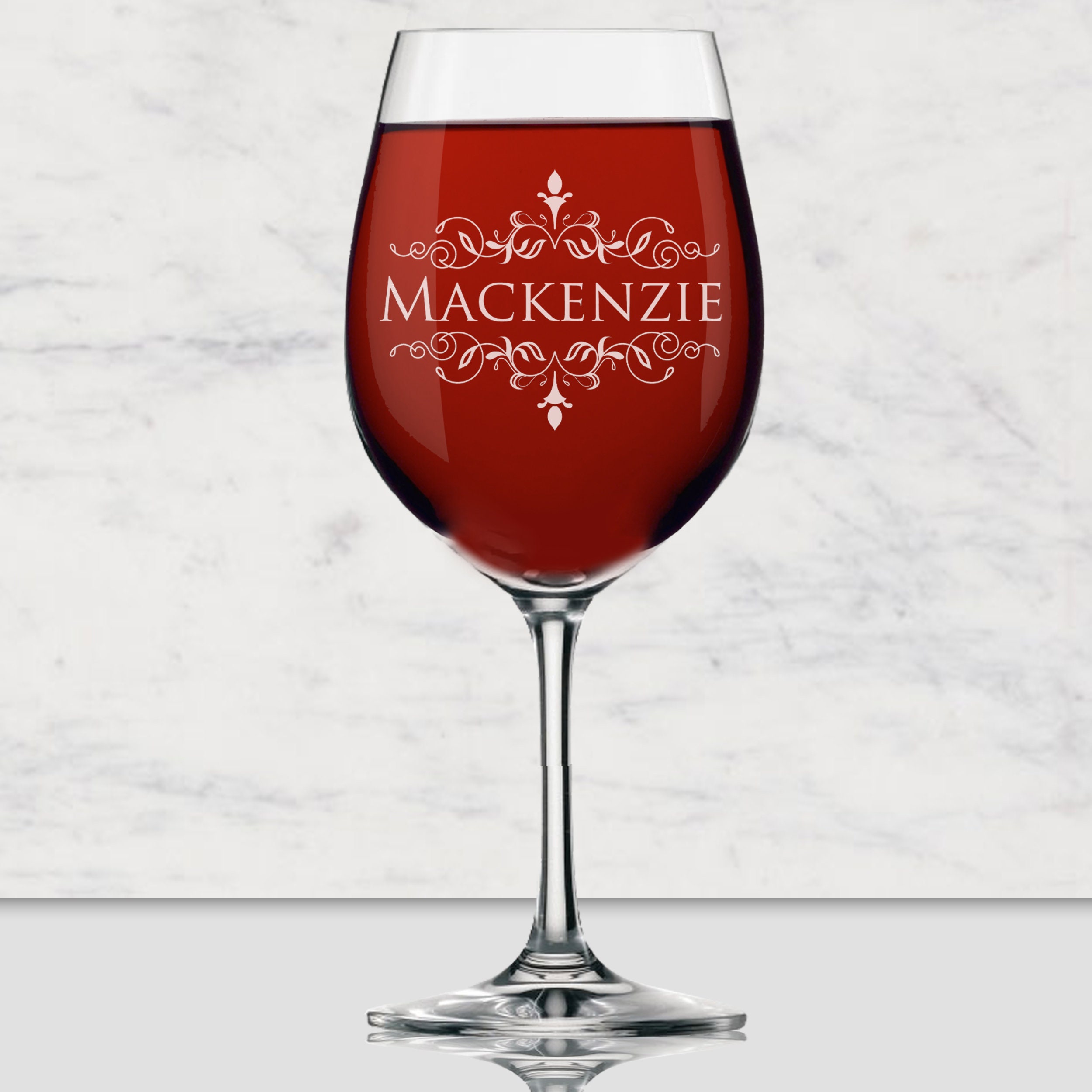 Custom Wine Glass Engraved Wine Glass With Name - Etsy