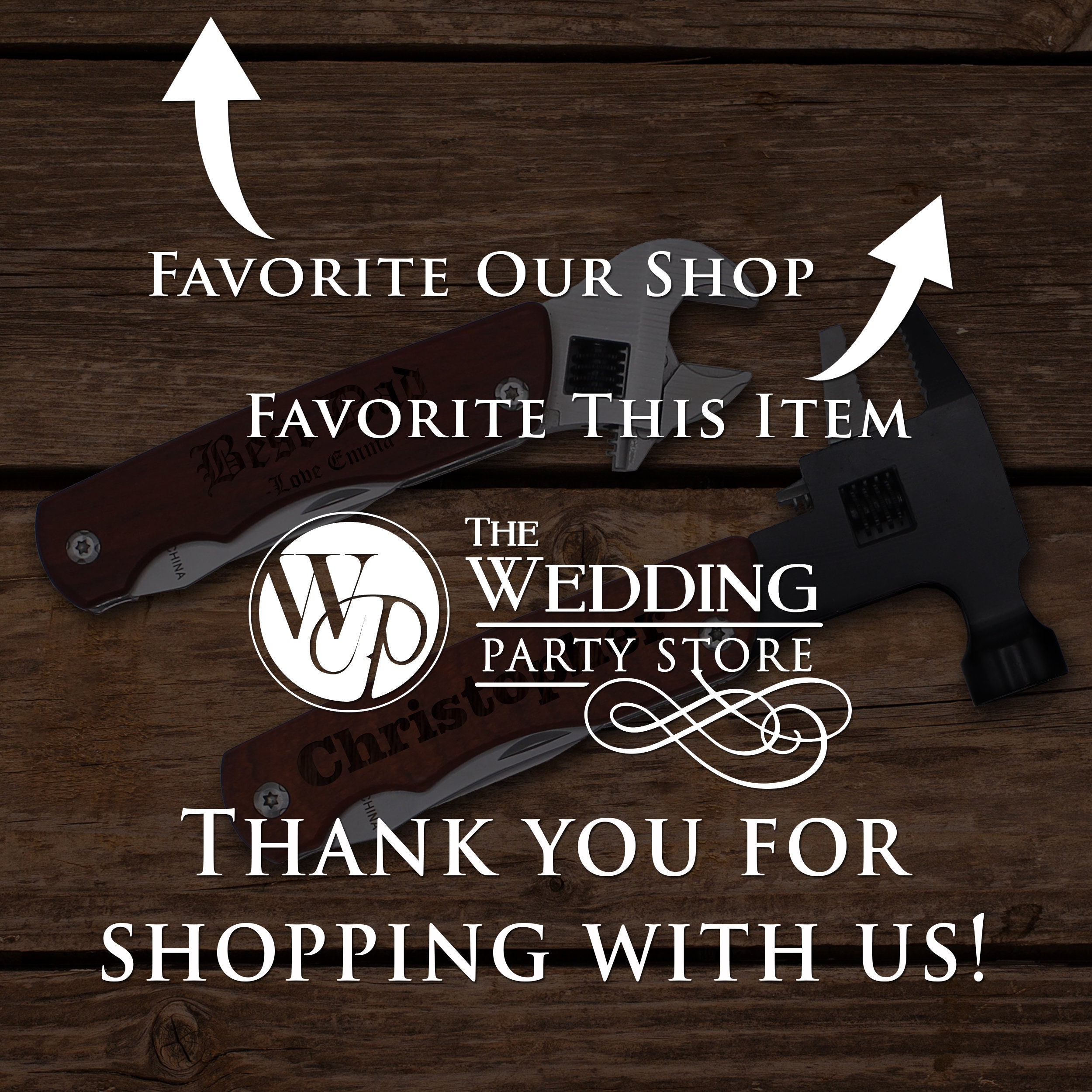 Engraved Multitool Set Wrench Multitool Wood Handle | Etsy