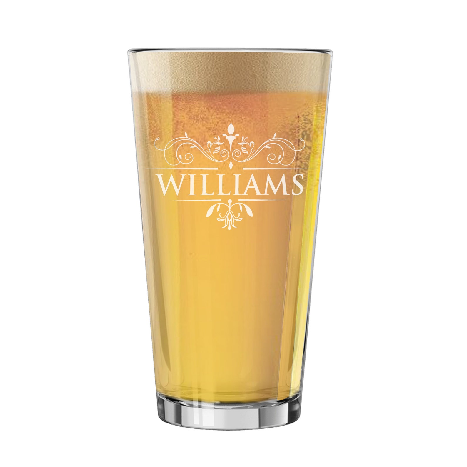 Pint Glass Pilsner Glass Personalized Beer Glasses Etched - Etsy