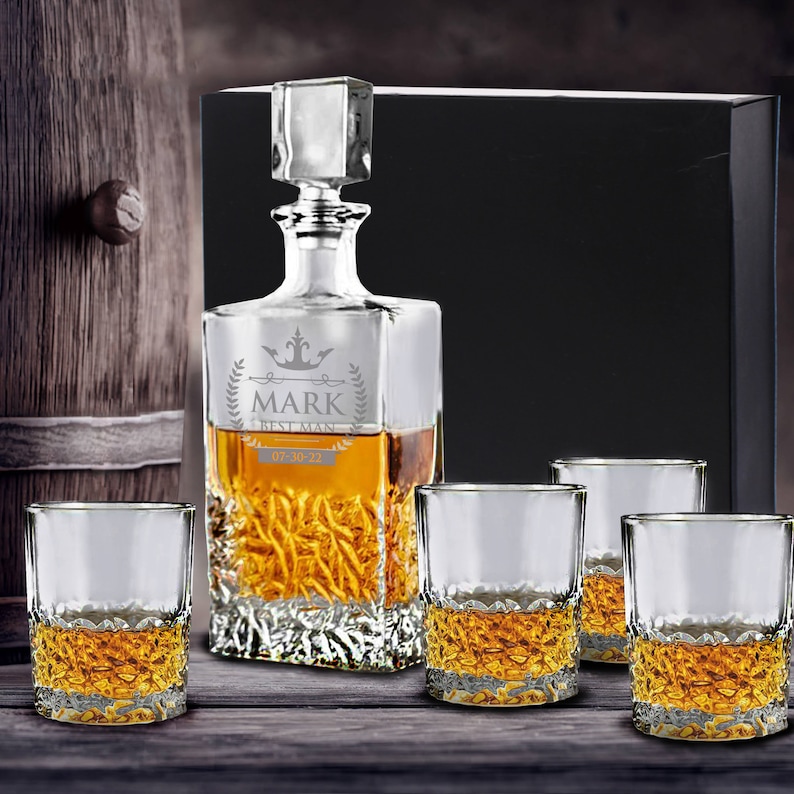 Whiskey Decanter Personalized Custom Whiskey Set Engraved - Etsy