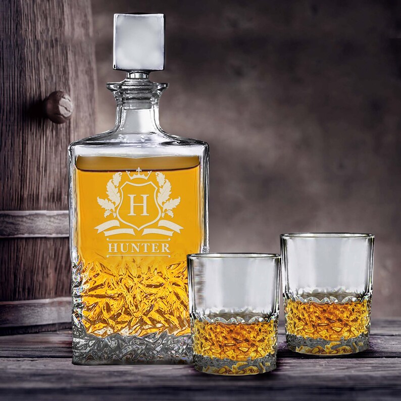 Whiskey Decanter Personalized Custom Whiskey Set Engraved - Etsy