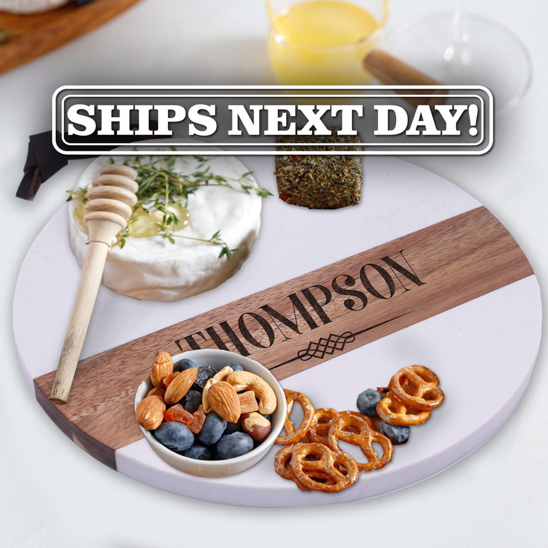 Marble Cheese Board Personalized - Custom Marble Charcuterie Board ...