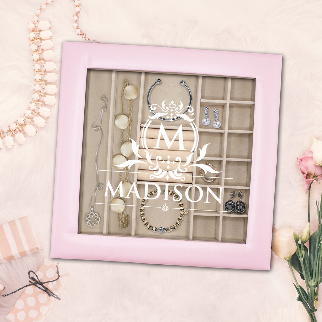 Custom Jewelry Box Personalized Leather Jewelry Case Custom Jewelry ...