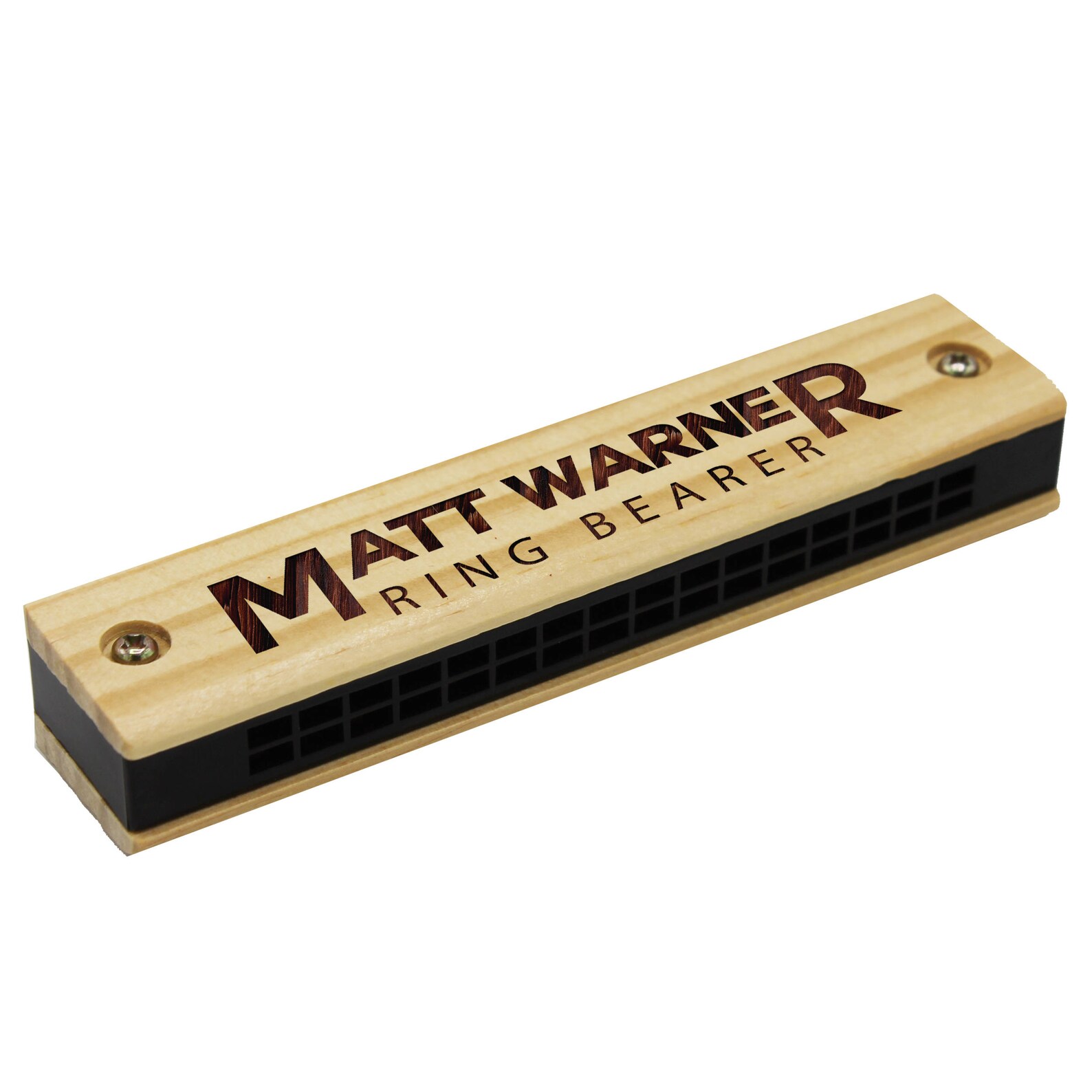 Wooden Harmonica Engraved Harmonica Ringbearer Gift - Etsy