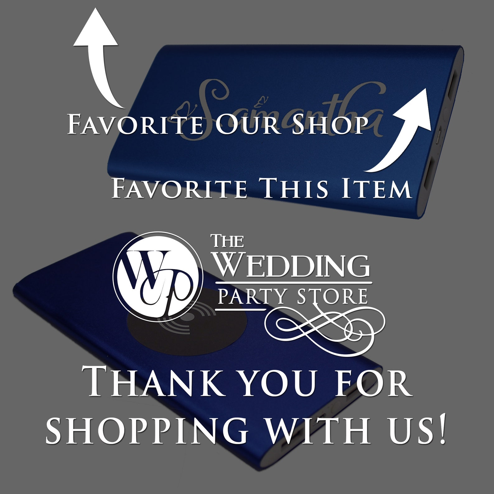 Portable Custom Phone Charger - Wireless Charging Pad - Portable ...