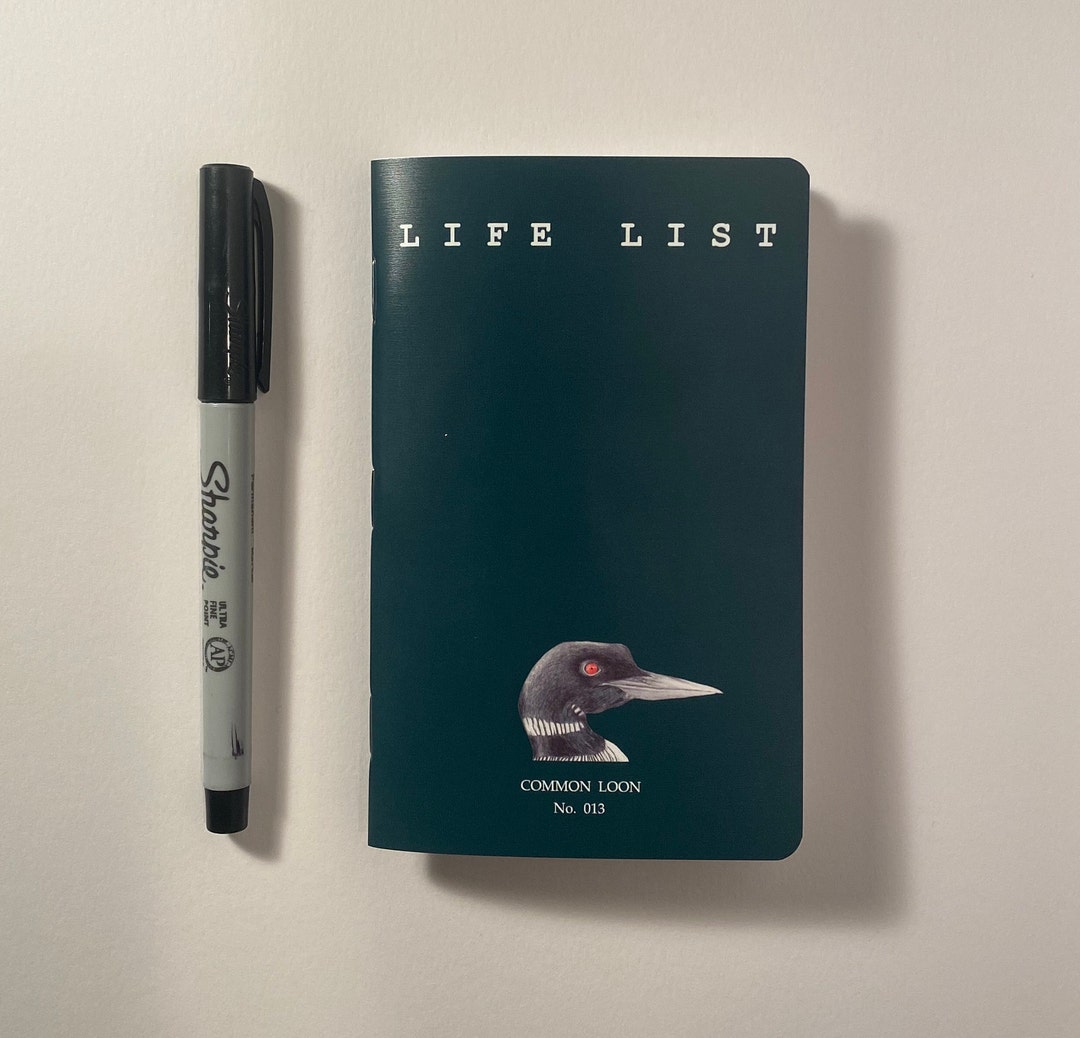 Waterproof Pocket Birding Notebook - Common Loon - Etsy