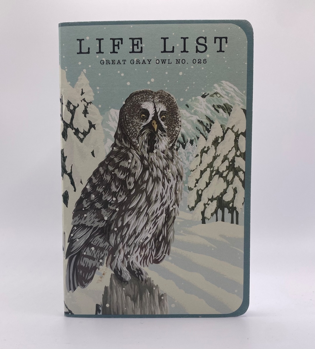 Great Gray Owl - Pocket Birding Notebook - Etsy