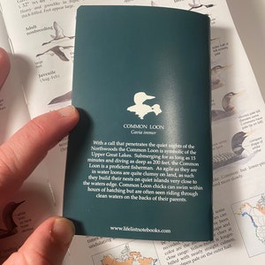 Waterproof Pocket Birding Notebook - Common Loon - Etsy