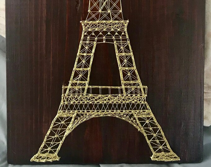 Eiffel Tower String Art // Paris String Art, Eiffel Tower Gift - Etsy