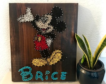 Mickey Mouse String Art - Etsy