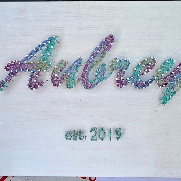 Name String Art - Etsy