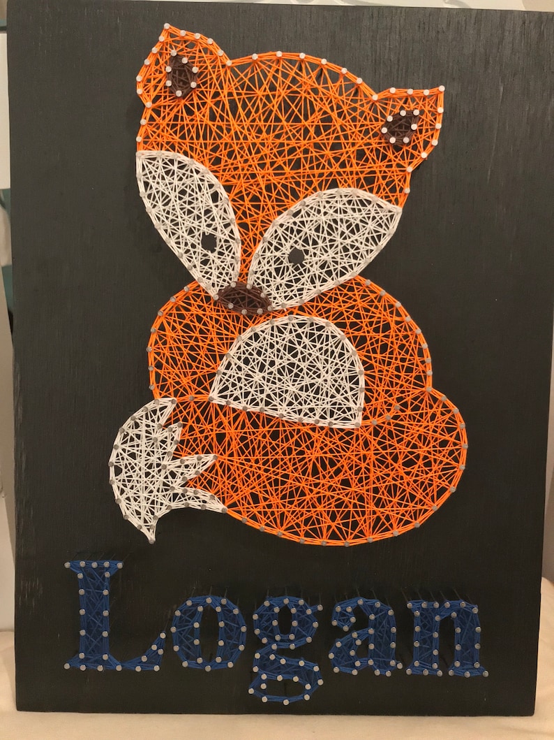 Woodland Fox String Art | Etsy