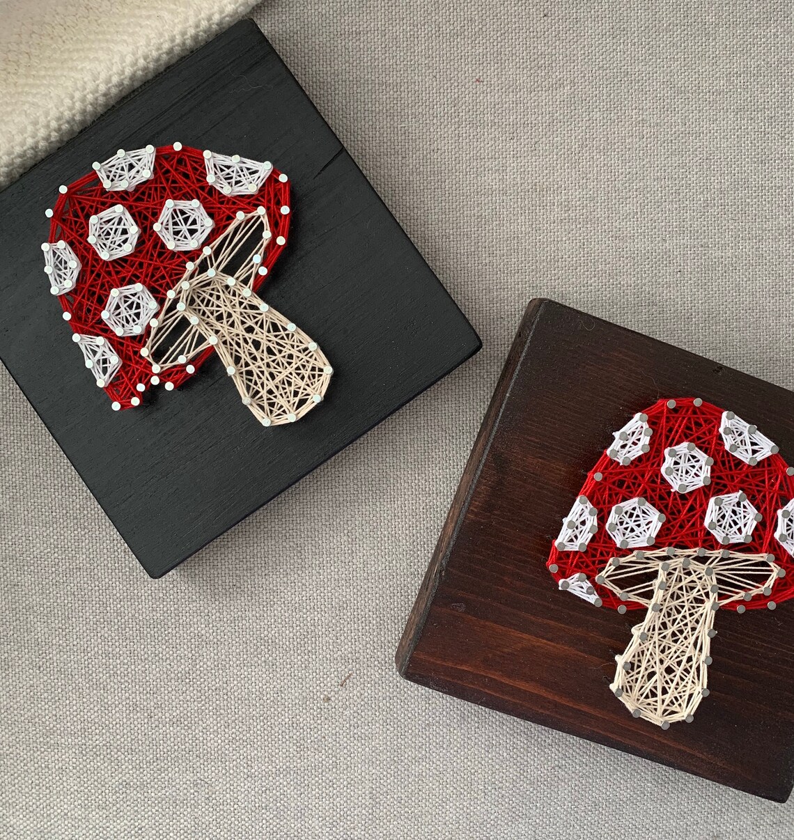 Mushroom String Art // Toadstool Decor - Etsy