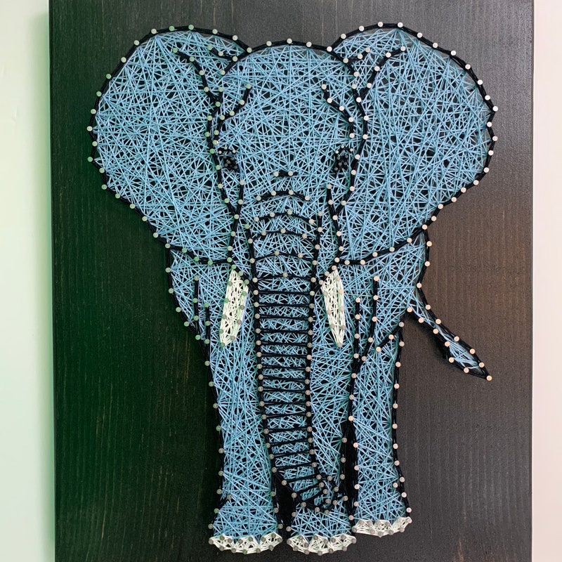 Elephant String Art - Etsy