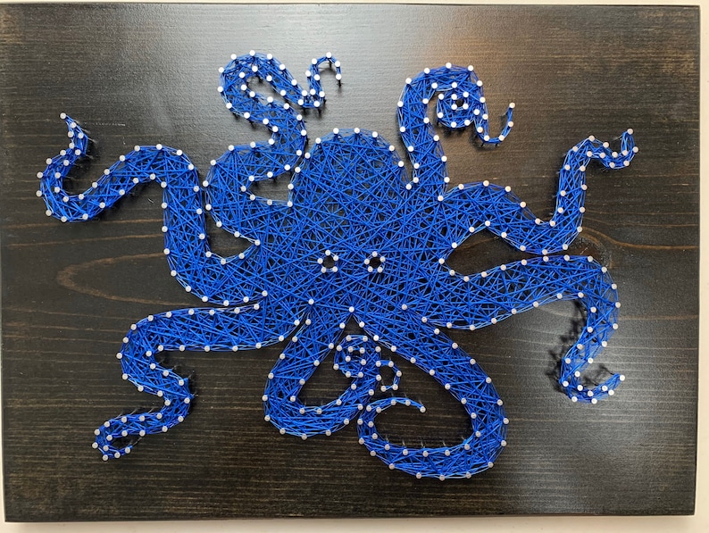 Octopus String Art | Etsy