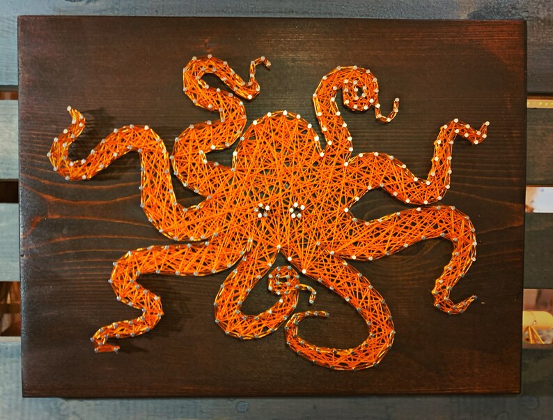 Octopus String Art | Etsy