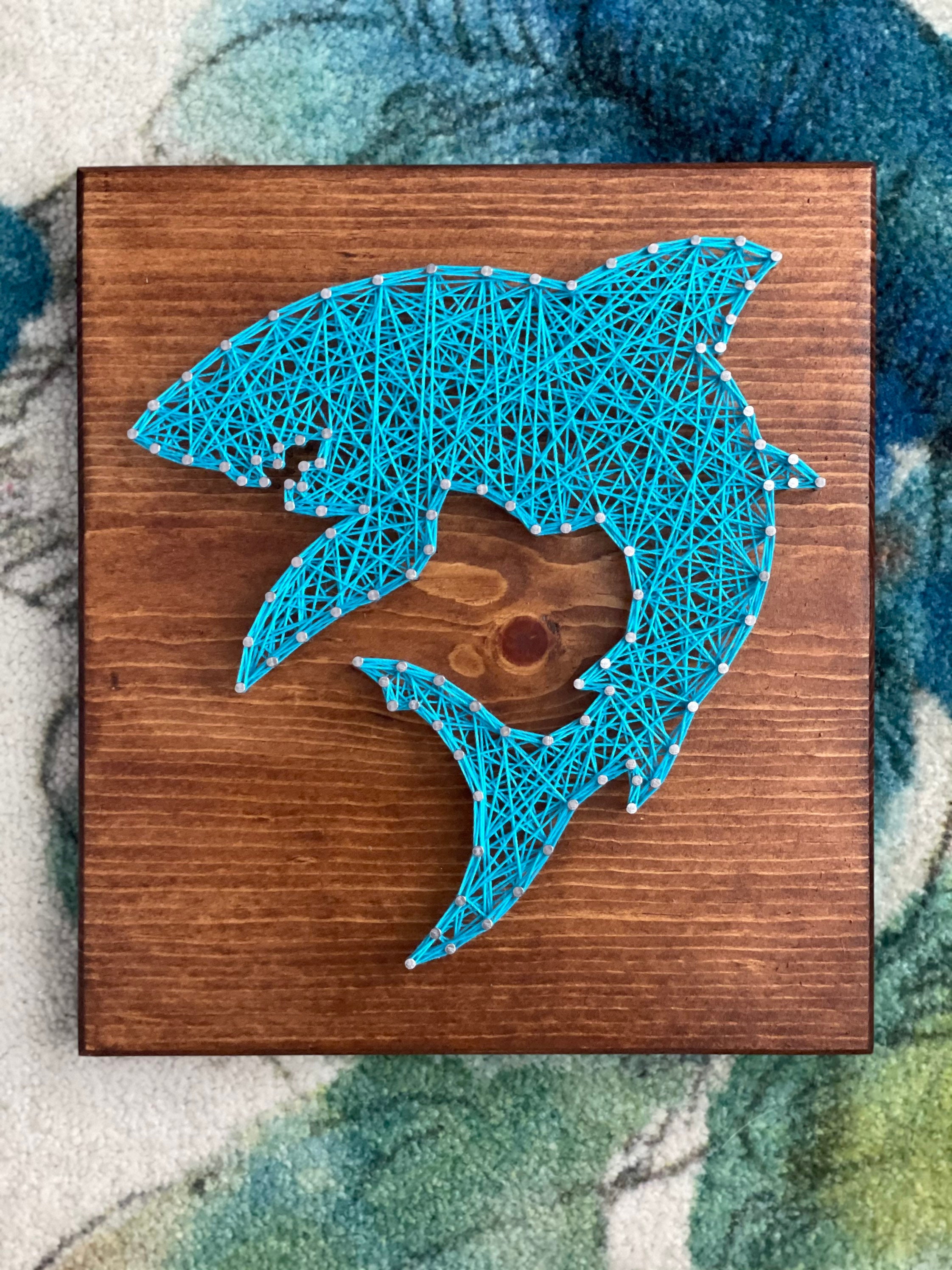 Shark String Art // Great White Shark | Etsy