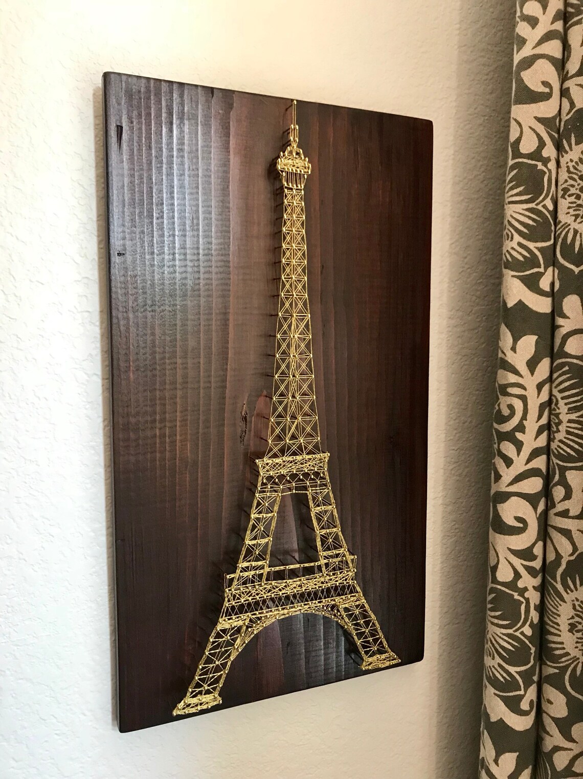 Eiffel Tower String Art // Paris String Art Eiffel Tower Gift | Etsy