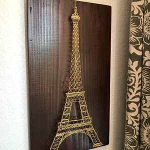 Eiffel Tower String Art // Paris String Art, Eiffel Tower Gift - Etsy