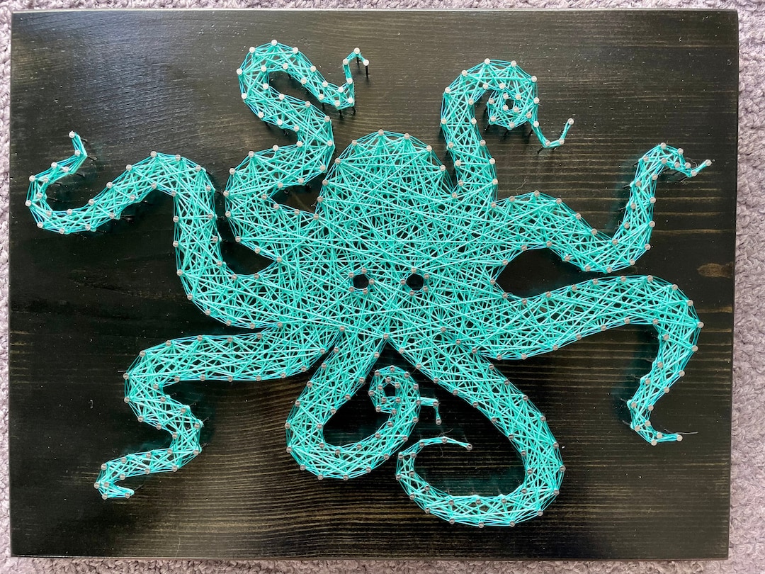 Octopus String Art - Etsy