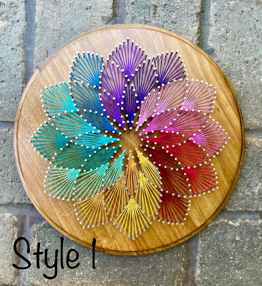 Mandala String Art // Geometric Wall Decor - Etsy